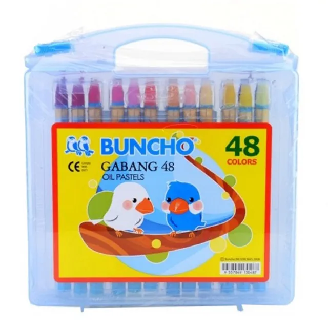 Buncho gabang 48’s oil pastel / Buncho Crayon / Krayon 48 colour | Lazada