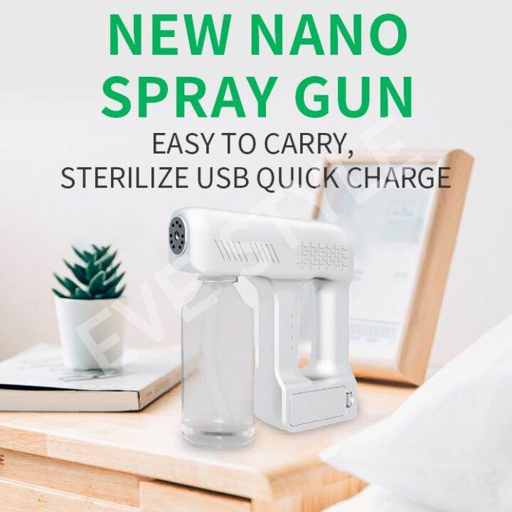 Nano Spray Gun ปืนพ่นแอลกอฮอลล์นาโนไร้สาย รุ่น Q8 ฆ่าเชื้อโรค แบคทีเรีย ...