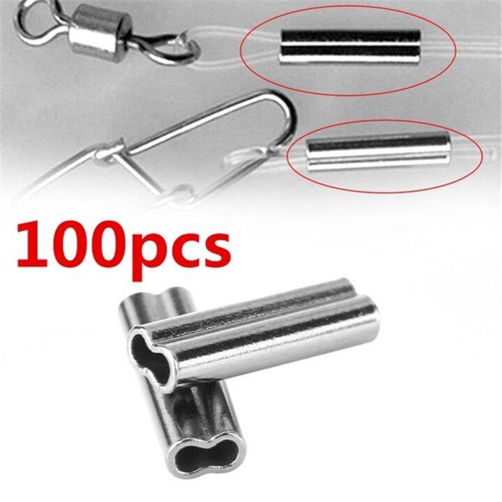 SVSAKZ168 Connector Oval Copper Tube Pipe Fishing Wire Fishing Tackles ...