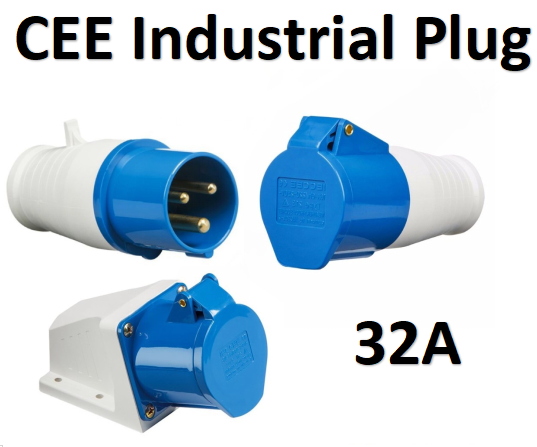 CEE Industrial Site Plug, Wall Sockets and Connector Sockets 32A 3pin 4pin 5pin | Lazada