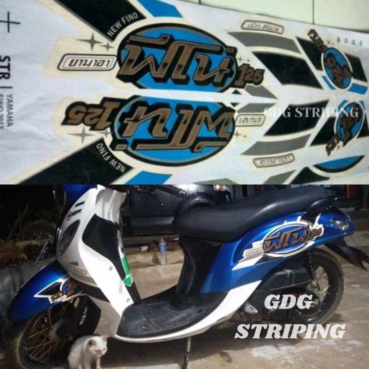 Stiker Sticker Striping Motor Variasi Mio Fino FI Win 125 Thailand 5 ...