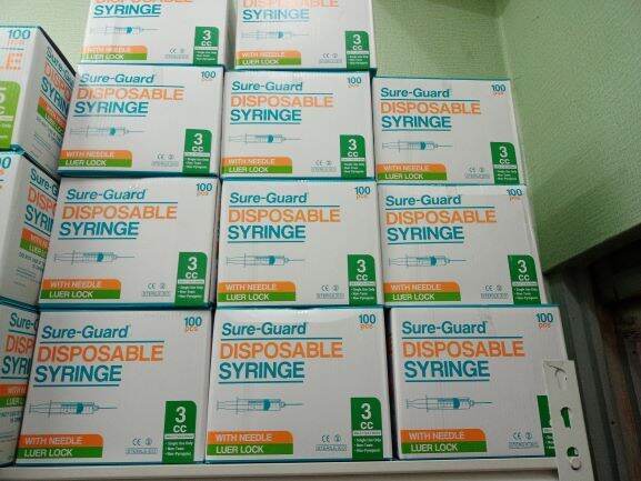 Disposable Syringe 3cc 23Gx1" (0.6x25mm) with Needle - Box of 100 pcs ...