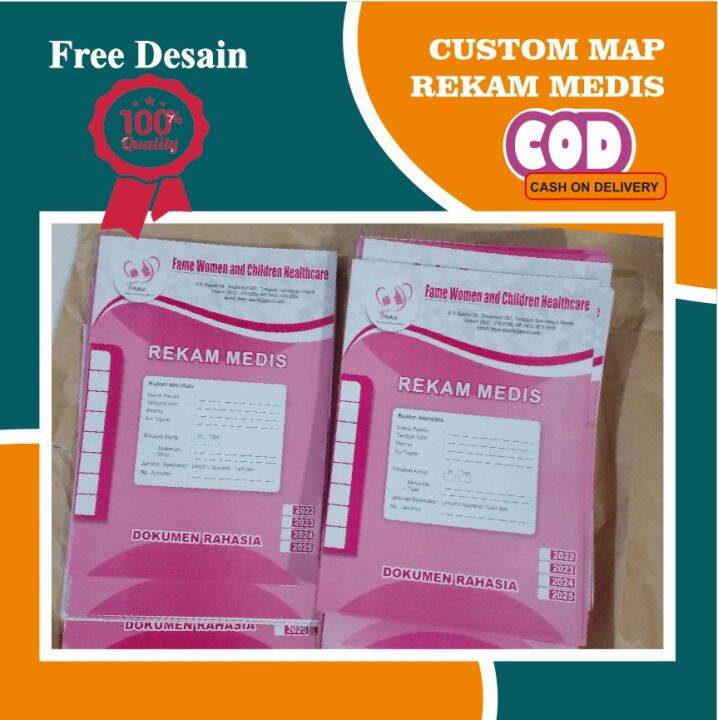 Map Rekam Medis Custom 100 Pcs | Lazada Indonesia