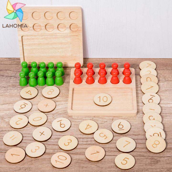 lahomia Wooden Math Board, Counting Peg Board, Math Manipulatives ...