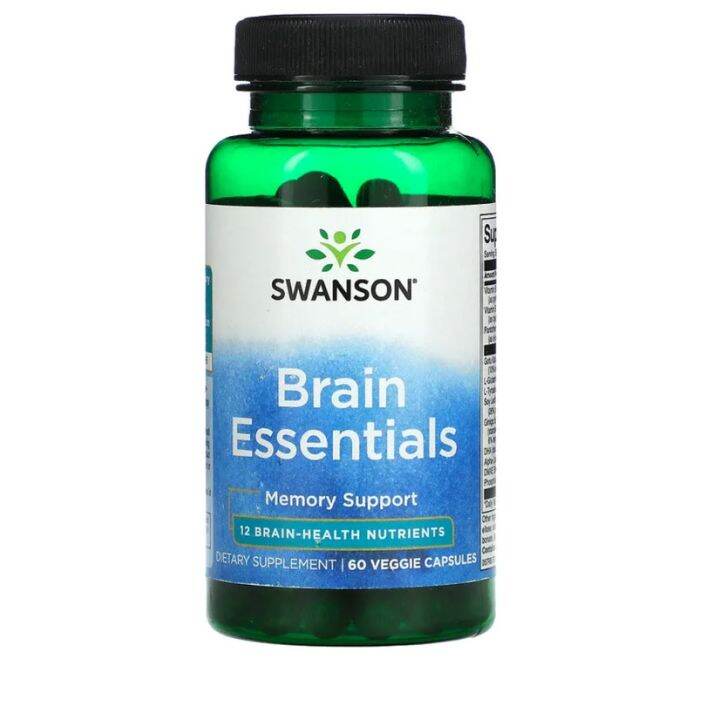 Swanson Brain Essentials 60 Veggiee Capsules | Lazada.co.th