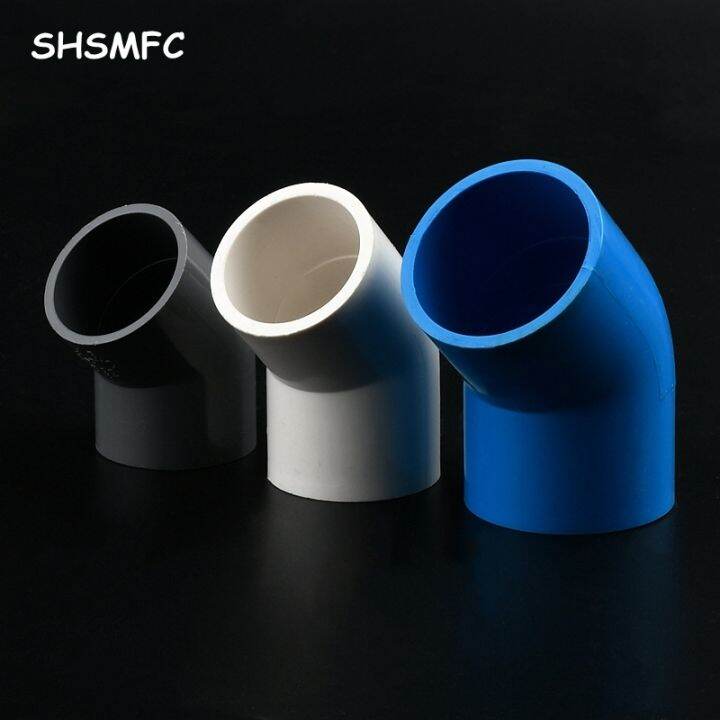 1 3Pcs I.D 20 75mm PVC 45 Degree Equal Elbow Connector PVC Pipe ...