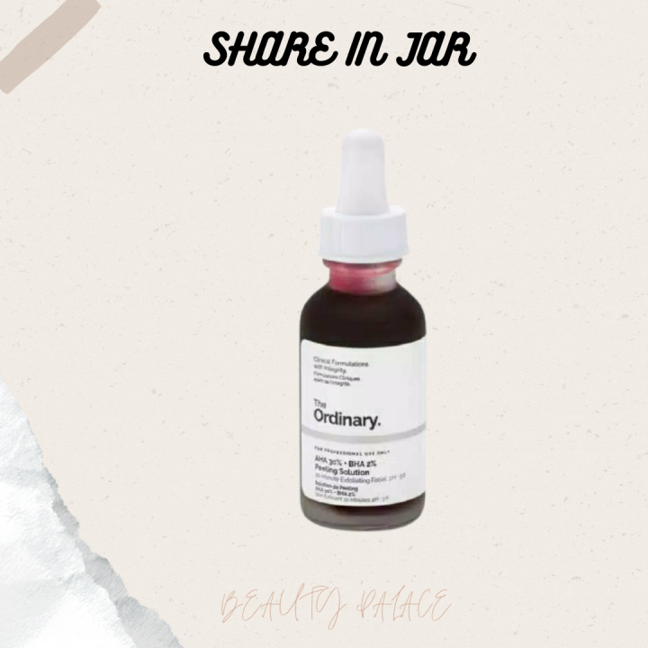 [SHARE IN JAR] The Ordinary AHA 30% + BHA 2% Peeling Solution | Lazada ...