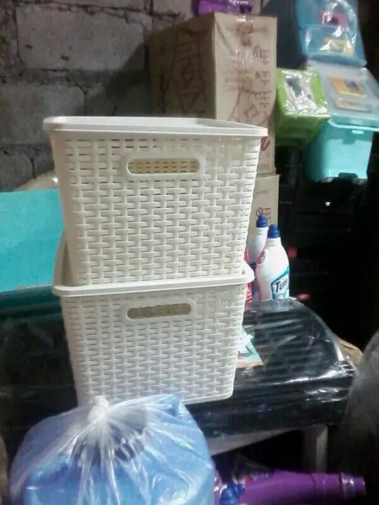 ECHO Rattan Basket Large size with cover | Lazada PH