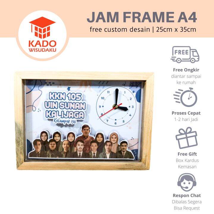 Jam Frame A4 Kenang-Kenangan KKN | Lazada Indonesia
