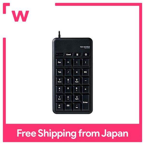 High durability black with Elecom numeric keypad wired membrane M size USB port hot key TK ...