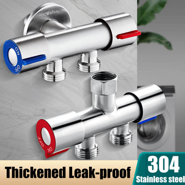 10 years warranty Stainless 304 Double Angle Valve 2 Way Angle Valve ...