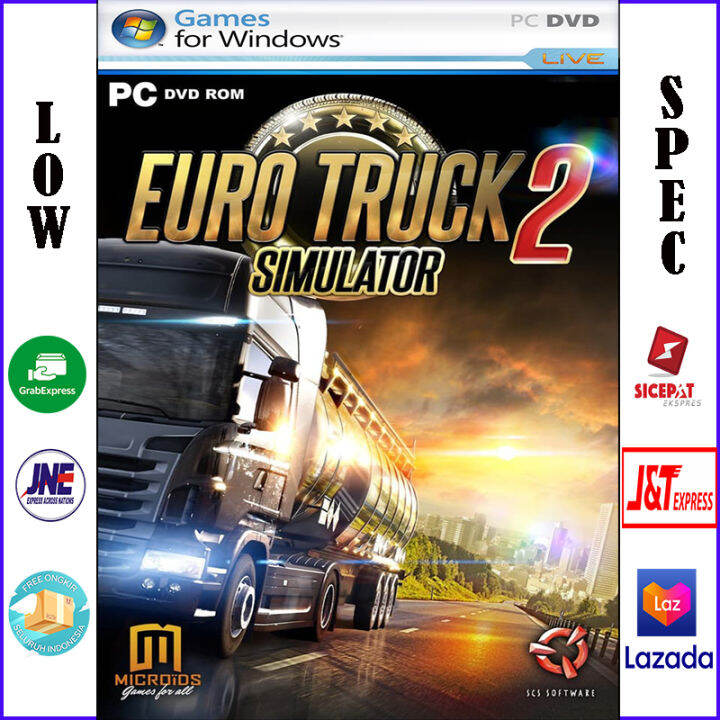 EURO TRUCK SIMULATOR 2 PC/ ETS 2 DVD GAME GAMING LAPTOP KASET GAMES | Lazada Indonesia