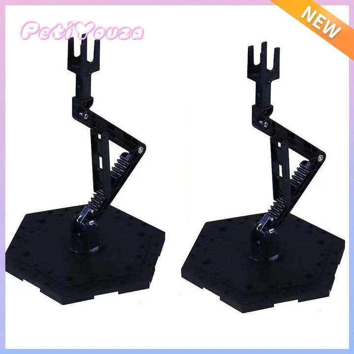 PETIYOUZA Plastic Model Display Shelf Black Model Display Rack ...