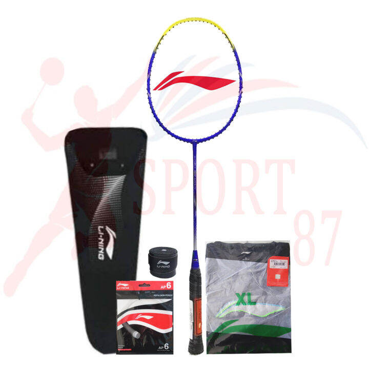 Raket Badminton Lining G Force 3600 Superlite Bonus Komplit Raket ...