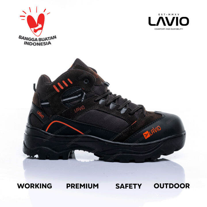 Sepatu Safety Proyek Wanita Ujung Besi Original Lavio Galen | Lazada ...