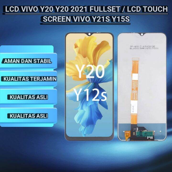【QUALITY 100%】LCD VIVO Y20/Y20 2021/Y12S/Y15S Fullset ORIGINAL Touchscreen Layar hp | Lazada ...