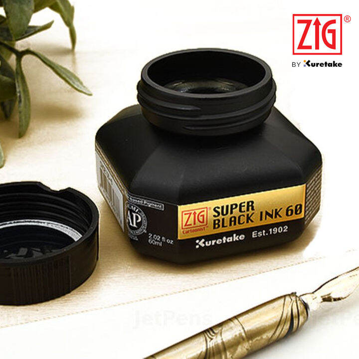 ZIG Kuretake Ink - Sumi, Matte Black, Silver, Gold Mica, Vermillion ...