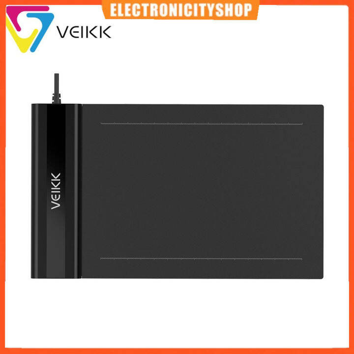 ~ VEIKK S640 พร้อมส่ง เมาส์ปากกา รองรับเเรงกด 8192 พร้อมกระดานวาดรูป 6*4 นิ้ว | Lazada.co.th