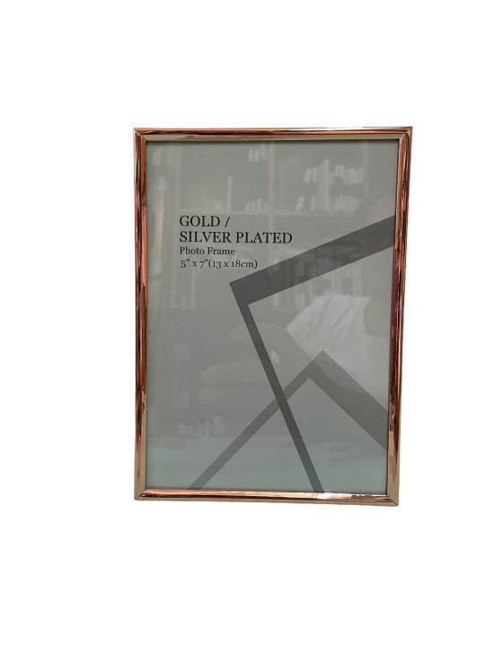 Chrome Plated Photo Frame Size 5R | Lazada