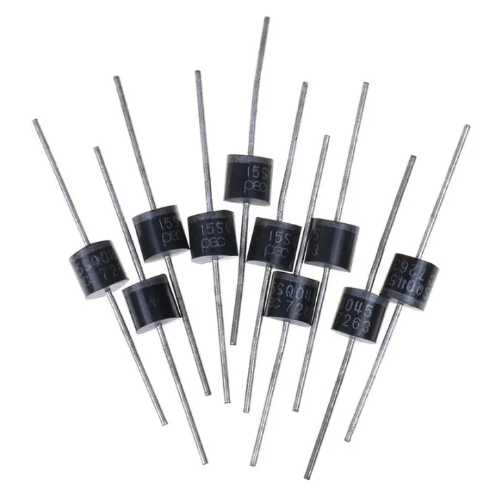 HITN 10Pcs 15a 45v High Efficiency Axial Rectifier Bypass Blocking ...