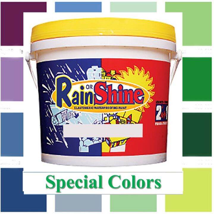 【READY STOCK】 Rain or Shine Elastomeric Waterproofing Paint Gallon 4 ...
