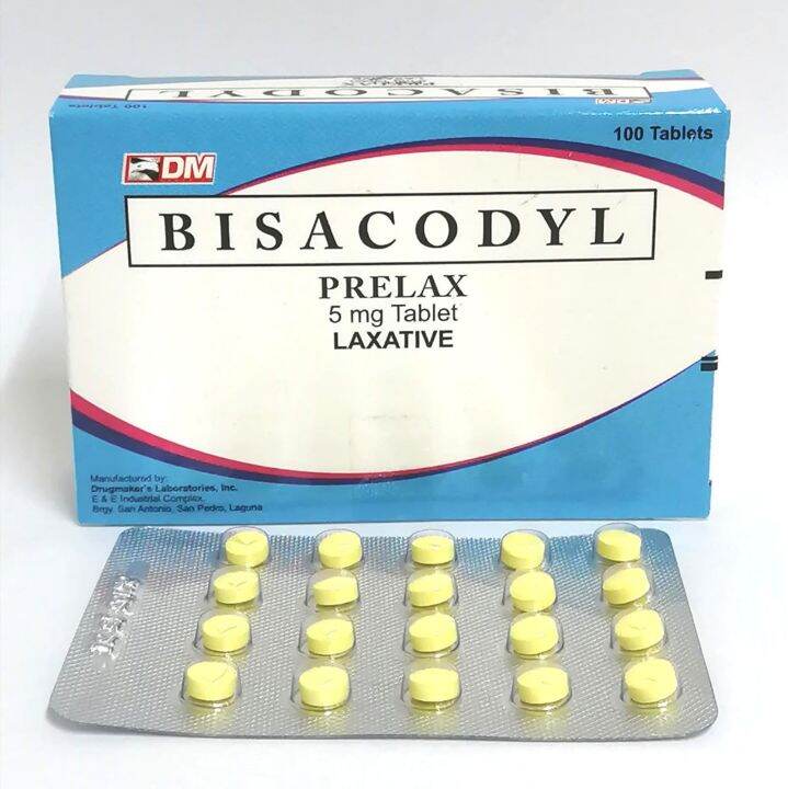 Bisacodyl 5mg counterpart of Dulcolax generic stool softener laxative ...