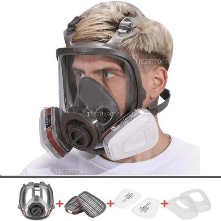 Gas mask acid/organic/ammonia 6800 full face mask Gas mask paint ...