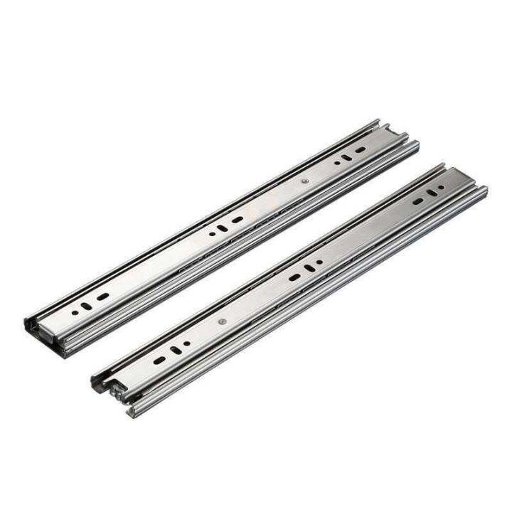 Stainless steel heavy-duty slide rail thickened damping drawer rail ...