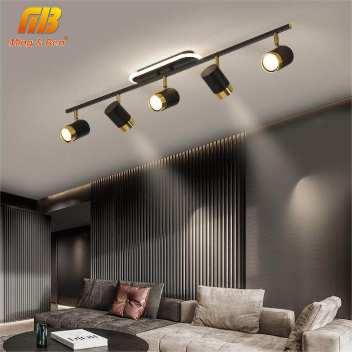 Ming&Ben Modern LED Metal Track Light with Lighted Base Tricolor ...