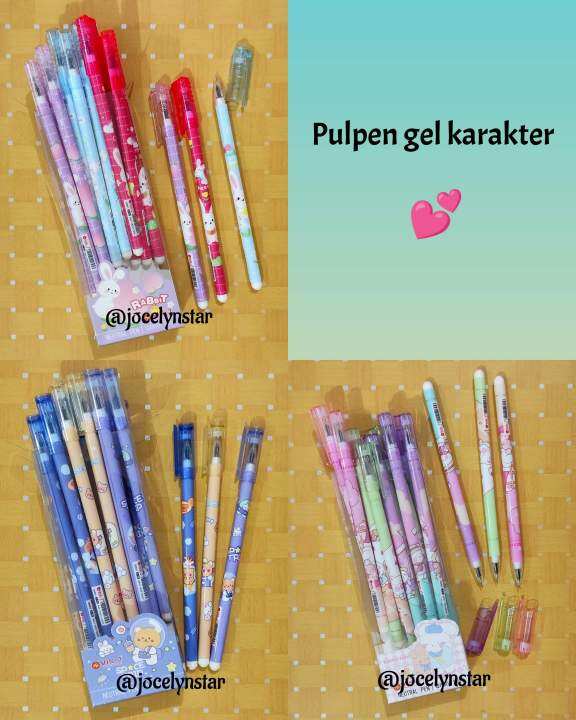 (3 pulpen ) pulpen karakter/ pulpen motif/ pena karakter/ bolpen motif ...