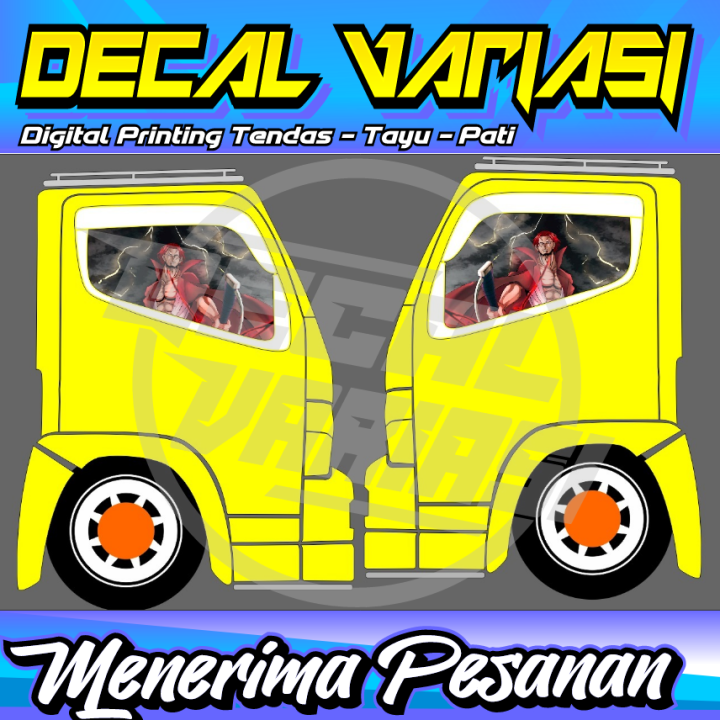 Stiker Kaca One Way Stiker Kaca Kiri Kanan Truk Canter Stiker Kaca ...