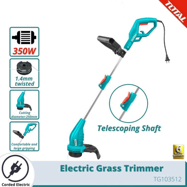 TOTAL Grass trimmer (new) 350W Premium Industrial TOOLS gardening tools ...