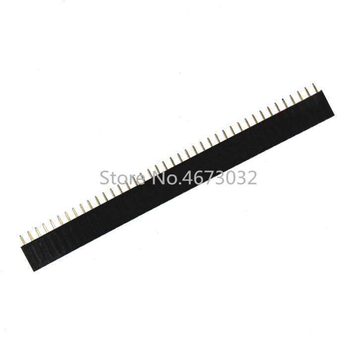 10PCS 1X40 PIN Single Row Straight FEMALE PIN HEADER 2.54MM PITCH Strip ...