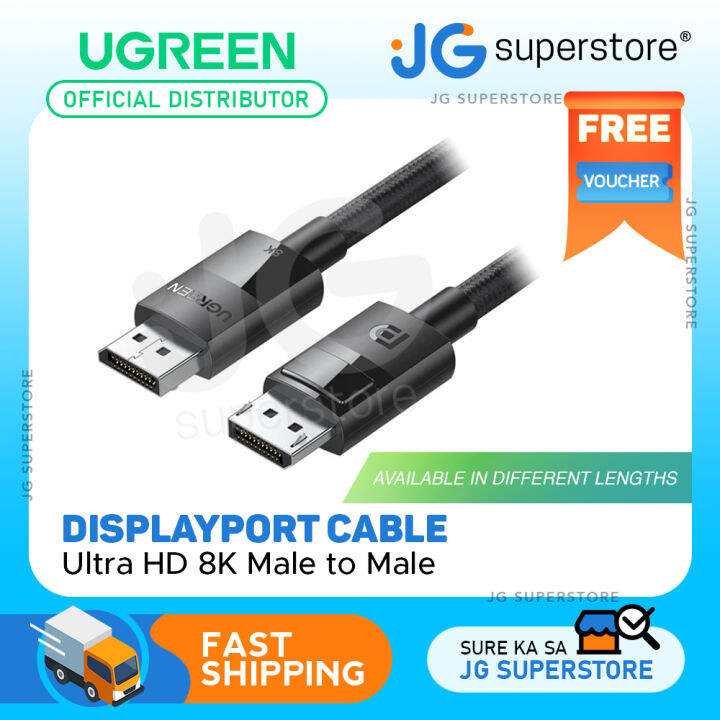 UGREEN 8K DisplayPort 1.4 Male to Male Cable 60Hz with Tinned Copper ...