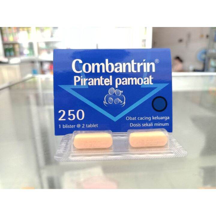 COMBANTRIN 250 MG 2 TABLET/ obat cacing - cahaya berkah | Lazada Indonesia