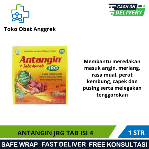 ANTANGIN JRG TABLET/4 TABLET/OBAT MASUK ANGIN / MEMBANTU MERINGANKAN ...
