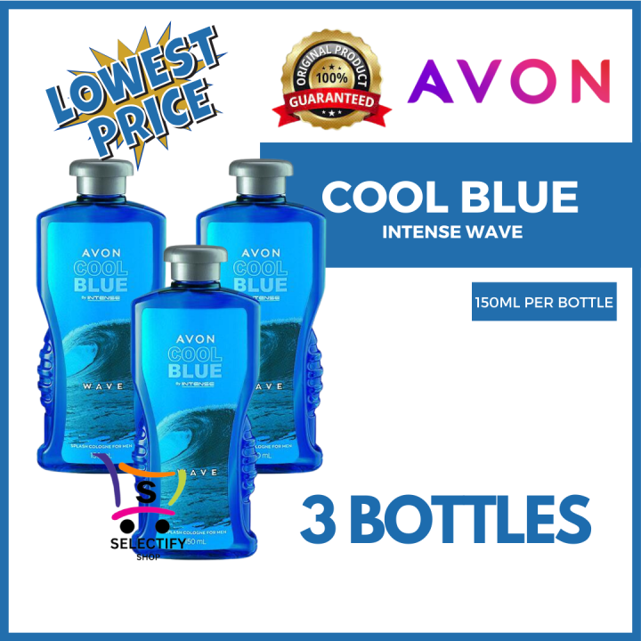 avon original cool blue intense cologne for men wave 100ml | Lazada PH