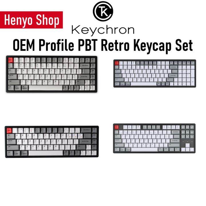 Keychron OEM Profile PBT Retro Keycap Set for K8 TKL Layout | Lazada PH