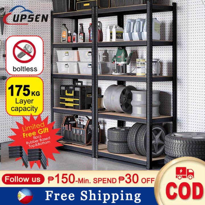 【Upgrade Waterproof Board】Boltless Steel Shelving Heavy Duty 3,4 and 5 ...