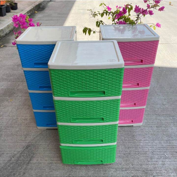 Familife 4-Layer Modern Plastic Rattan Durable Plastic General Purpose ...