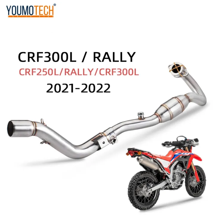 51MM Slip On For Honda CRF250L/RALLY/CRF300L 2012-2022 Motorcycle Middle Exhaust Pipe Slip-On ...