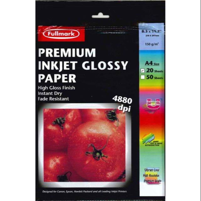 Fullmark Premium inkjet grossy paper | Lazada