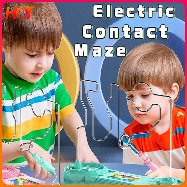 🔥 Kids Circuit Maze Game Buzz Wire Children Collision Electric Shock ...