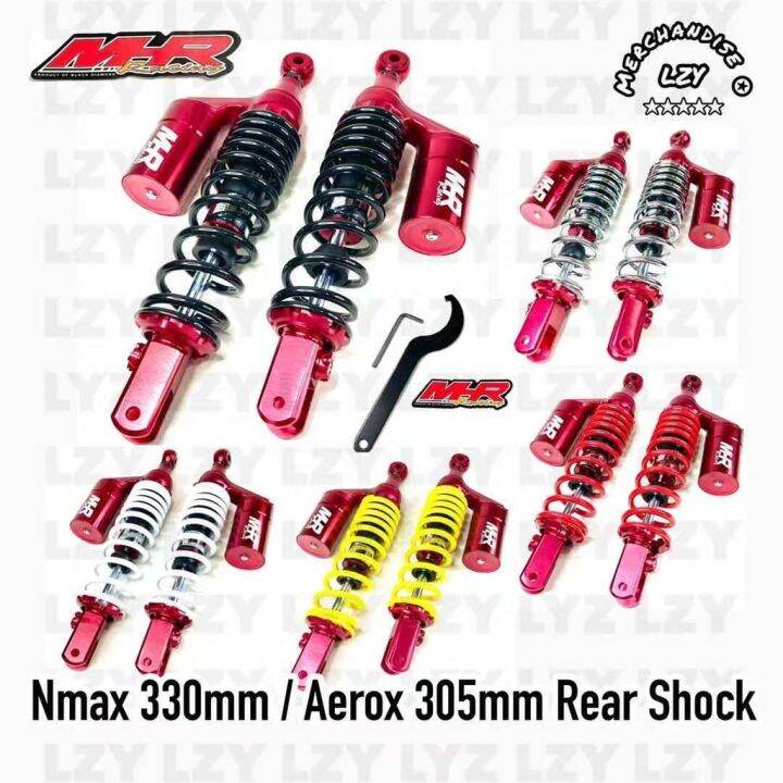 Motorcycle Set MHR Rear Shock Gas Absorber for Nmax 330mm / Aerox 305mm ...