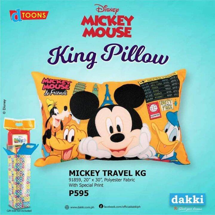 DAKKI KING SIZE PILLOW (MICKEEEEY MOUSE) | Lazada PH