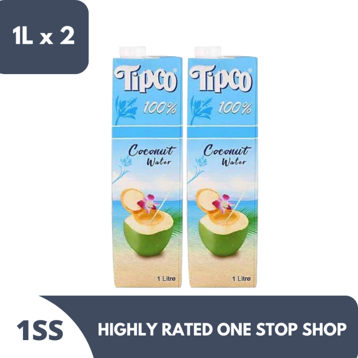 Tipco 100% Coconut Water 1L x 2 | Lazada PH