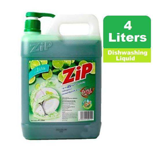 Zip Dishwashing Liquid 4 Liter | Lazada PH