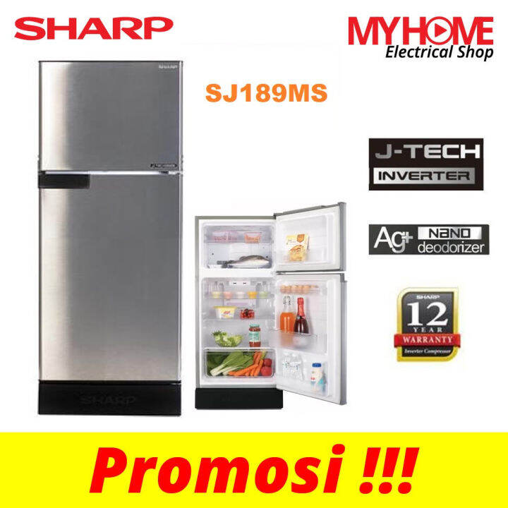 (DELIVERY KL & SELANGOR ONLY) SHARP SJ189MS SJ209MS 170L-190L J-TECH ...