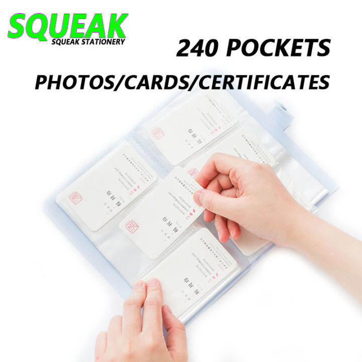 240 Pockets Capacity Lomo Card Holder Photo card Book Card Stock Photo ...
