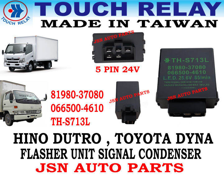 TH-S713L 5PIN 24V FLASHER UNIT HINO DUTRO TOYOTA DYNA SIGNAL RELAY ...